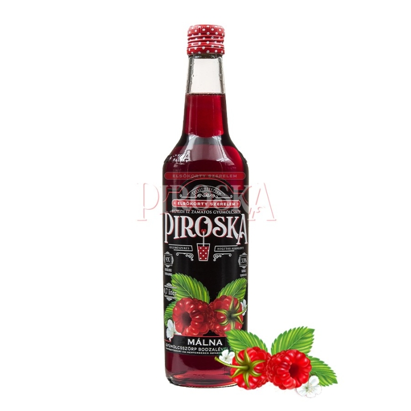 Piroska Classic - Original ungarischer Himbeersirup - 0,7l, 3,80