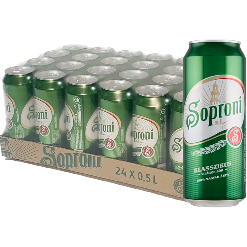 24 x Soproni Àszok 0,5 Liter * original ungarisches Bier, 40,80